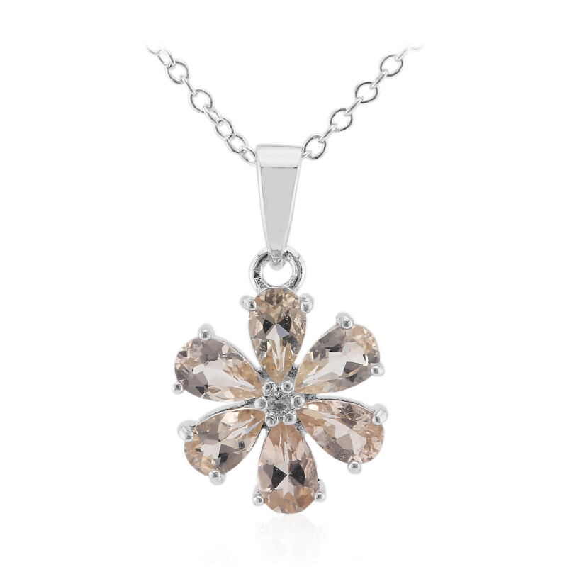 Collier en argent et Morganite-6451RS | Juwelo Bijouterie