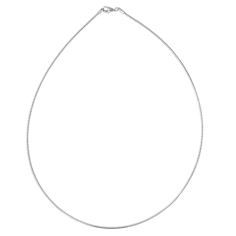 Collier élégant en argent 925 avec oméga, MONOSONO