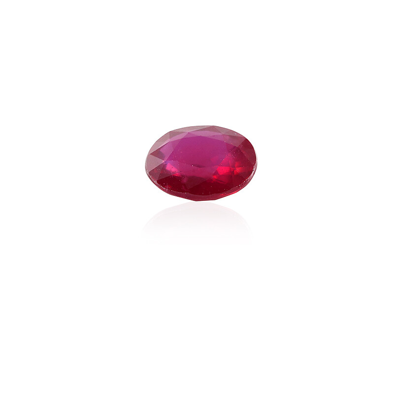 Rubis Bemainty de Madagascar, 3,867ct, pierre précieuse de taille ovale
