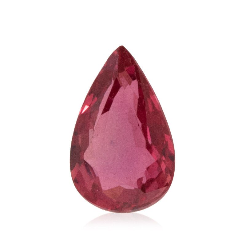 Pierre précieuse Rubis de Tanzanie 0,38 ct Poire